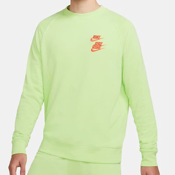 Nike | Sweaters | Nwt Nike Sportswear Men Light Liquid Lime Crew Xl ...